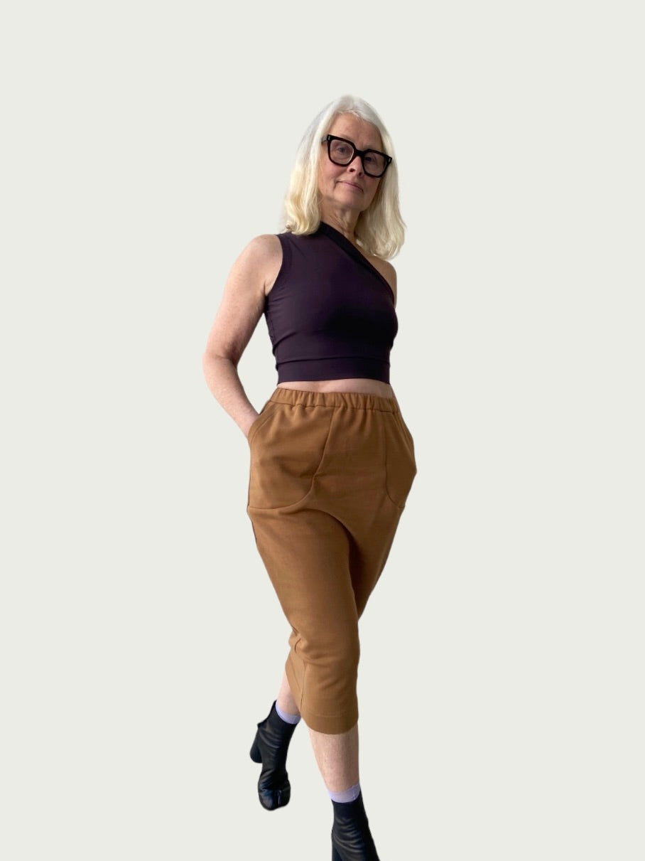 Terry Pencil Skirt in Toffee– Hoi Bo