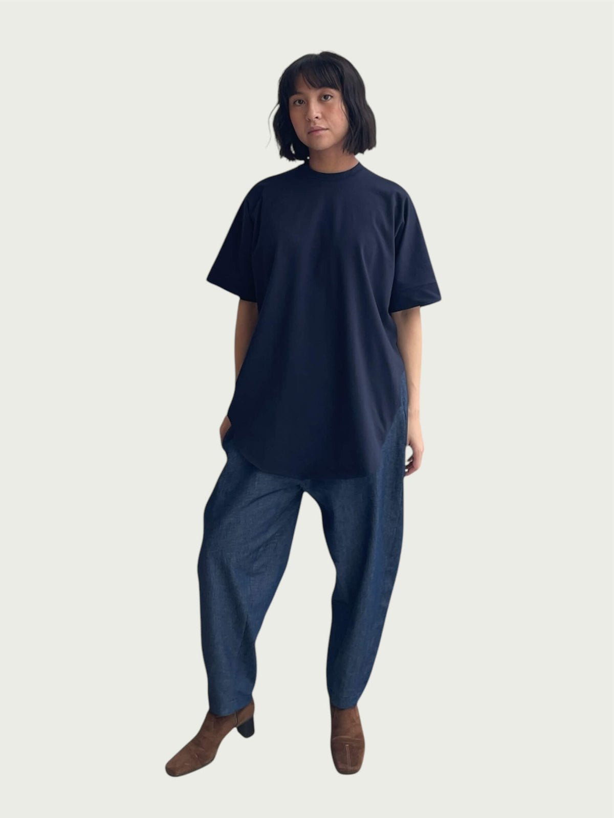Parachute Tee in Prime Navy– Hoi Bo